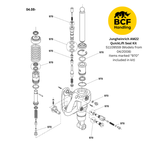 Jungheinrich - AM2200 AM22 Quicklift - Seal Kit - 51109559 | Manual ...